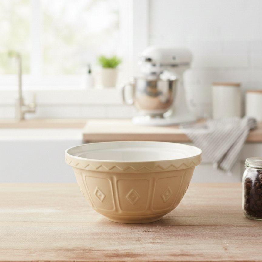 Ceramic Bowl – Pantone Beige (15.3 CM / 32 CM) – Green Gardens